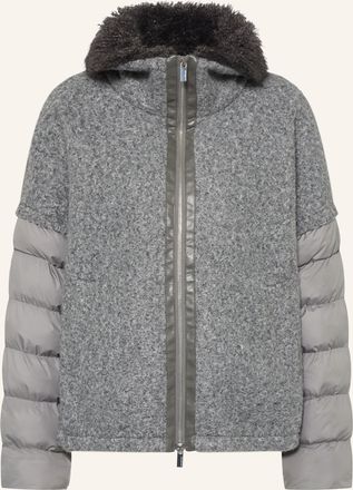 Milestone Jacke Msannie Im Materialmix grau