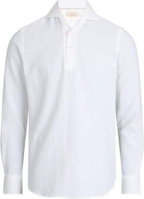 Aur&eacute;lien Chemise droite en coton textur&eacute;