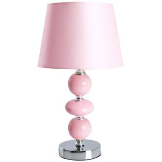 N&auml;ve Lampe de table, lampe dappoint, lampe de chevet, lampe de chambre, rose, H 36 cm