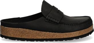 Birkenstock Slipper aus Wildleder - Schwarz