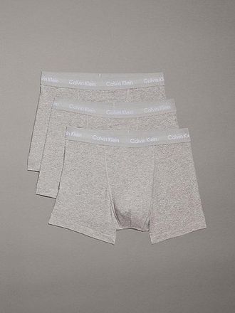 Calvin Klein 3er-pack Boxershorts - Cotton Stretch - Grey Heather - Herren - XS