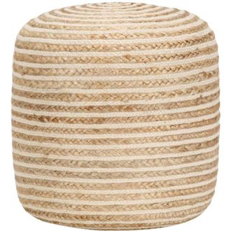 vidaXL Handgefertigter Sitzpuff 40 x 45 cm Jute Vidaxl