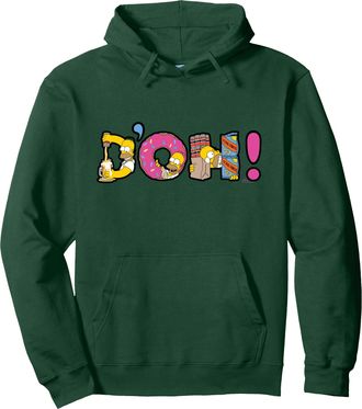 The Simpsons Homer Simpson Beer and Donuts Letters DOH! Pullover Hoodie