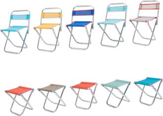 BESTONZON Klapphocker Faltbar Leicht Strapazierfähiges Material Campinghocker Angelhocker Outdoor Stuhl Tragbar Für Reisen Wandern Angeln