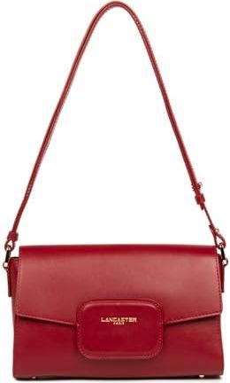 Lancaster | Paris PAD - Sac Trotteur Cuir de Vachette Lisse Carmin