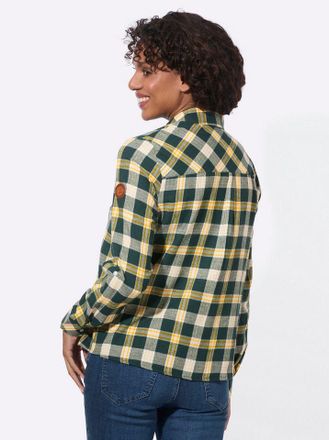 Witt Klassische Bluse Flanell-Bluse Langarm