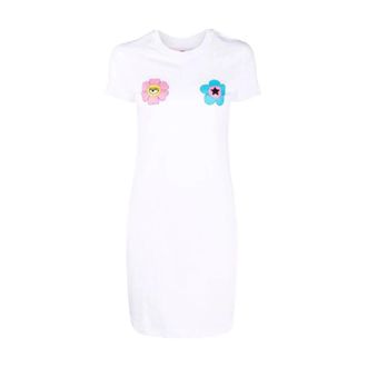 Chiara Ferragni Mini T-Shirt Kleid - - Dresses - Damen - Wei&szlig; - XS