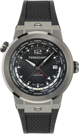 Ferragamo Uhr - Quarz Analog Uhr Ferragamo Duo - Gr. unisize - in Schwarz - f&uuml;r Damen