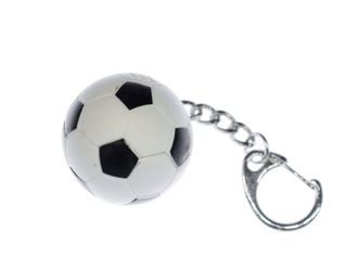 Miniblings Fu&szlig;ball Schl&uuml;sselanh&auml;nger Fu&szlig;ball Ball EM WM Sport Gummi - Handmade Modeschmuck I I Anh&auml;nger Schl&uuml;sselring Schl&uuml;sselband Keyring