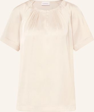 Comma Comma Blusenshirt Aus Satin beige