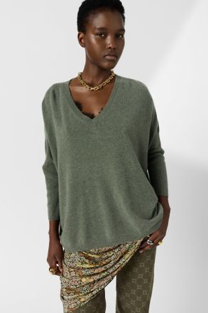 Gerard Darel Pull oversize en cachemire - JOURDAN - Kaki moyen