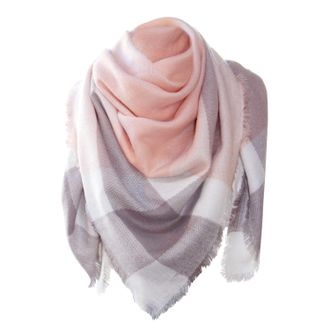 Glamexx24 XXL Kuschelige, Warme Und Wundersch&ouml;ne Damen Poncho Schal Mit Verschiedenen Muster, 2 Rosa, Einheitsgr&ouml;&szlig;e