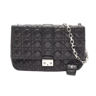 Dior Pre-owned New Lock Cannage Leder Schultertasche - - Pre-owned - Damen - Schwarzk - ONE SIZE