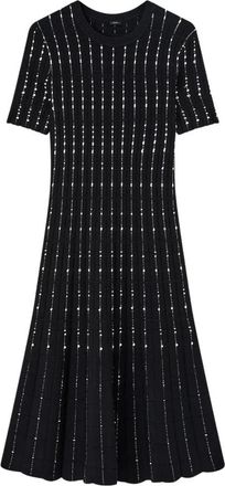 Joseph Femme, Robes, Noir, Taille: 38 FR Fragmented Stripes Dress