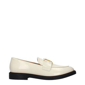 Chlo&eacute; Femmes Mocassins en cuir beige/coquille doeuf