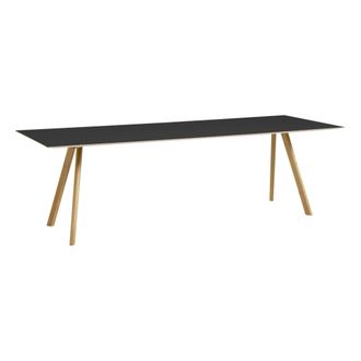 HAY Table laqu&eacute;e CPH30, pietement en ch&ecirc;ne Hay