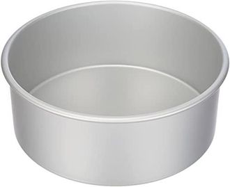 Decora 0062613 Moule Professionnel Aluminium ANODISE Rond Ø CM 25 X 10 H, Métal, Argent/Noir, 25 x 10 cm