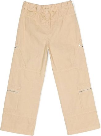 Jacquemus Wide-Leg Cotton Trousers - Beige