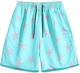 Generic Short cargo pour homme - Noir - Taille &eacute;lastique - Avec poches - Pantalon chino d&eacute;t&eacute; extensible - Pantalon cargo - Coupe ajust&eacute;e, bleu ciel, XXL