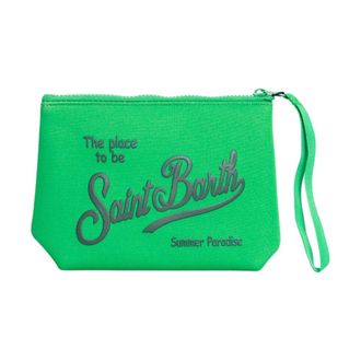 MC2 Saint Barth Homme, Sacs, Vert, Taille: ONE Size Aline Scuba Classic Pochette