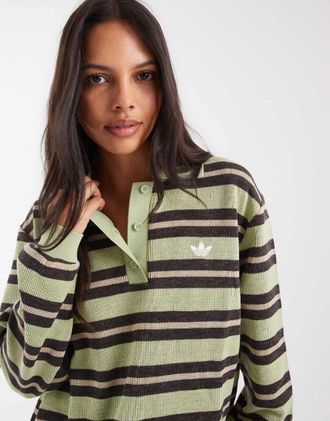 adidas Originals Rugby-Polooberteil in Mintgr&uuml;n
