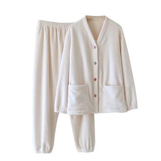 Generic Ensemble de v&ecirc;tements de d&eacute;tente pour femme en coton et lin haut de gamme pour femme, chemise brod&eacute;e en lin, pantalon &agrave; jambes larges, ensemble deux p