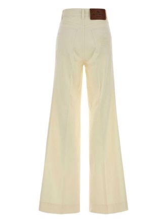 Etro Womens Jeans Flared White Cotton