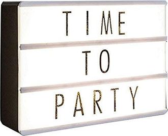 ThumbsUp! Thumbs up! Retro Leuchtkasten, Plastik, Integriert, Weiß, Schwarz, 16 x 11 x 5 cm