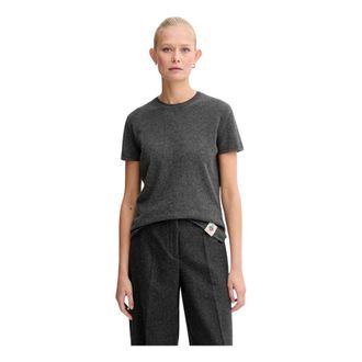 Bally Kaschmir-Rundhals-T-Shirt - - Knitwear - Damen - Grau - M