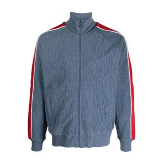 Diesel Stripe-sleeve Zip-Up Sweatshirt - - Sweatshirts & Hoodies - Herren - Blau - S