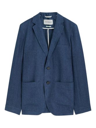 Oliver Spencer patch-pocket theobald blazer - Blau