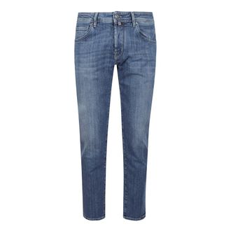 Jacob Cohen Scott Slim Cropped Jeans - - Jeans - Herren - Blau - W35