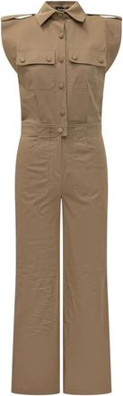 Actualee Femme, Combinaisons et Ensembles, Beige, Taille: 36 FR Combinaison Boutonn&eacute;e