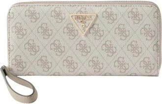 Guess Femme, Accessoires, Gris, Taille: ONE Size Portefeuille Imprim&eacute; &agrave; Fermeture &Eacute;clair avec Poches Int&eacute;rieures