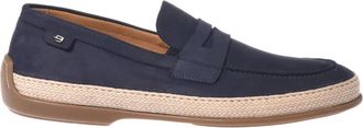 Baldinini Homme, Chaussures, Bleu, Taille: 41 EU Mocassin en nubuck