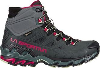 La Sportiva La Sportiva Ultra Raptor II Mid Leather Wide GTX, Chaussures de randonnée pour Femme, Charcoal/Cerise, 38,5 EU, Charcoal Cerise, 38.5 EU