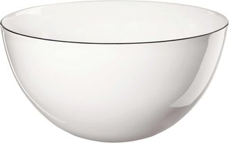 ASA 1969113 à table ligne noir Schale, Porzellan, 21 x 10, 5 cm