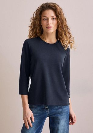 Cecil Rundhalsshirt mit 3/4 &Auml;rmeln