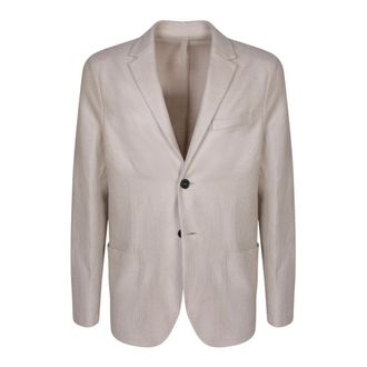 Harris Wharf London Einreihiger Blazer aus Leinenmischung - - Suits - Herren - Beige - L