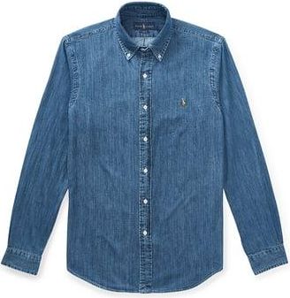 Polo Ralph Lauren Baumwoll denim -Hemd - Blau