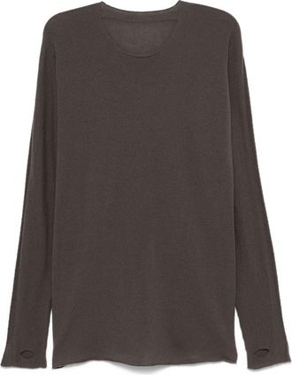 Isaac Sellam Experience Klassischer Kaschmirpullover - Grau