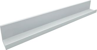 Meinposten Fotoleiste Bilderleiste Schweberegal Holzregal Wandregal Bücherregal Wandboard (Weiß, Klein 58x6x7 cm)