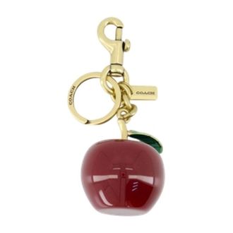 Coach Womens Apple-Shaped Resin Key Case Red Cases