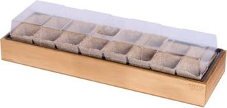 Siena Garden Anzuchtvollholzkiste mit 16 T&ouml;pfen biol. abbaubar