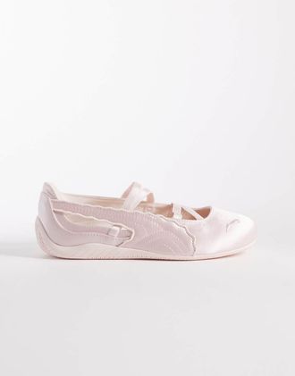 Puma Speedcat - Ballerines en satin - Rose clair