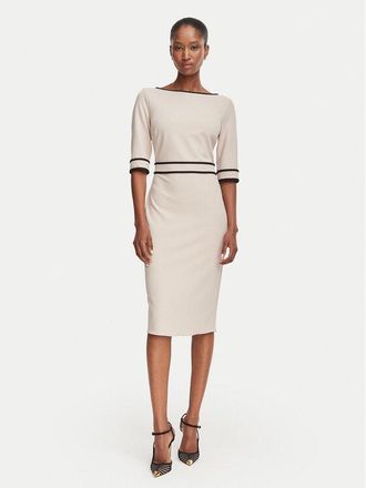 Rinascimento Rinascimento Coctailkleid CFC0131086003 Beige Slim Fit