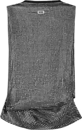 GCDS Glitzerndes Jersey-Oberteil - - Tops - Damen - Grau - XS