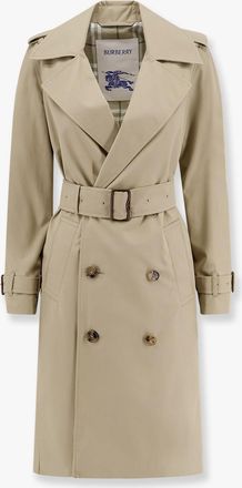 Burberry Organic cotton trench with check lining - BURBERRY - gender_Woman