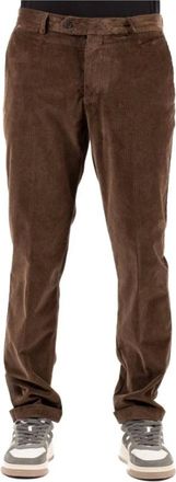 Berwick 1707 Homme, Pantalons, Brun, Taille: M Pantalon Slim-fit