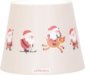 Zafferano Poldina Cover aus Metall, Weihnachts-Sonderausgabe, Kompatibel mit Poldina Lampen, Italienisches Design, &Oslash;11.4 x 8.9 cm, Farbe Beige - Weihnachtsmann-